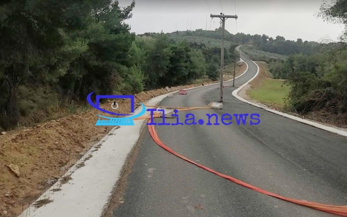 Ασφαλτόστρωση για... κλάματα σε δρόμο της Ηλείας με κολώνες της ΔΕΗ στη ...